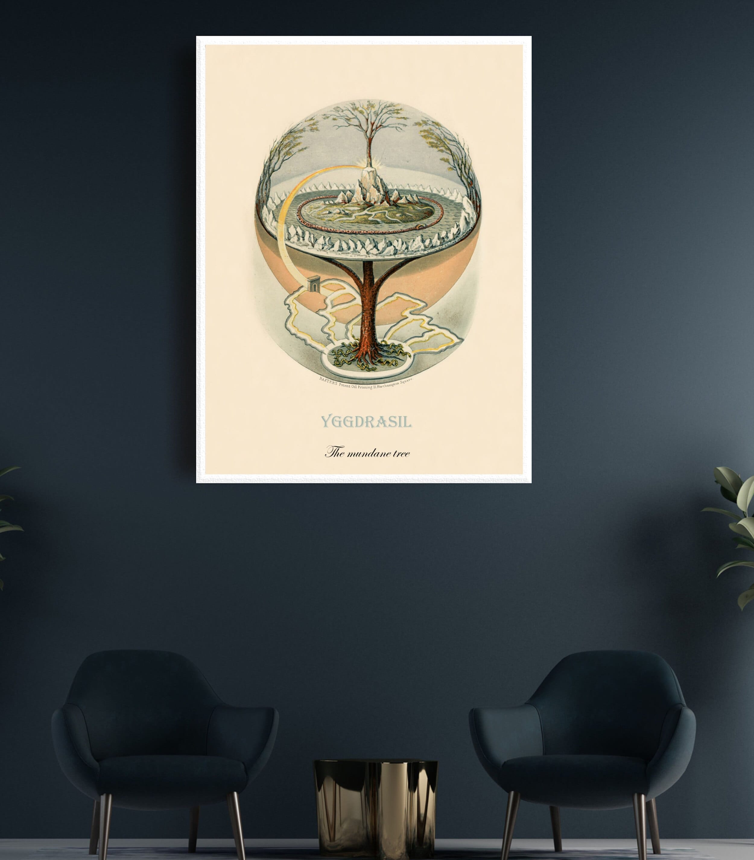 Yggdrasil Upscaled, Ancient Cosmology, Digital Download, Mundane Tree ...