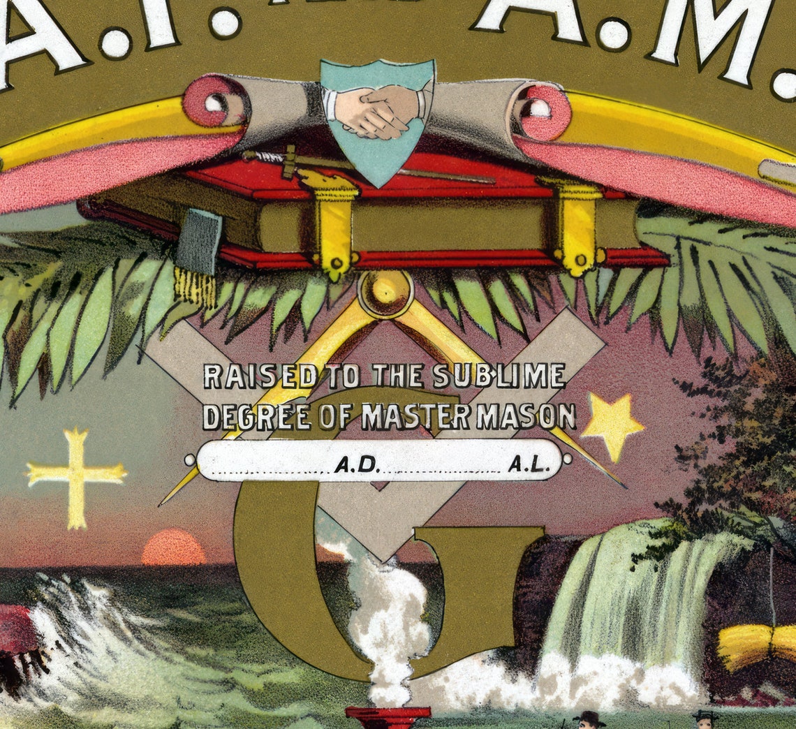 Blank Masonic Diploma, Digital Download, and God Said Let There Be ...