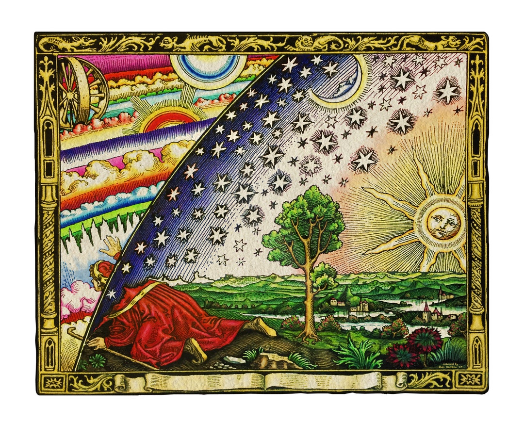 Flammarion Engraving, Digital Download, Enhanced Quality - Remastered ...