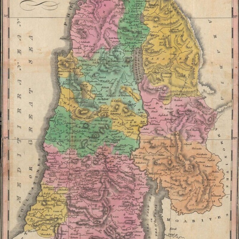 Map of Ancient Israel - Etsy