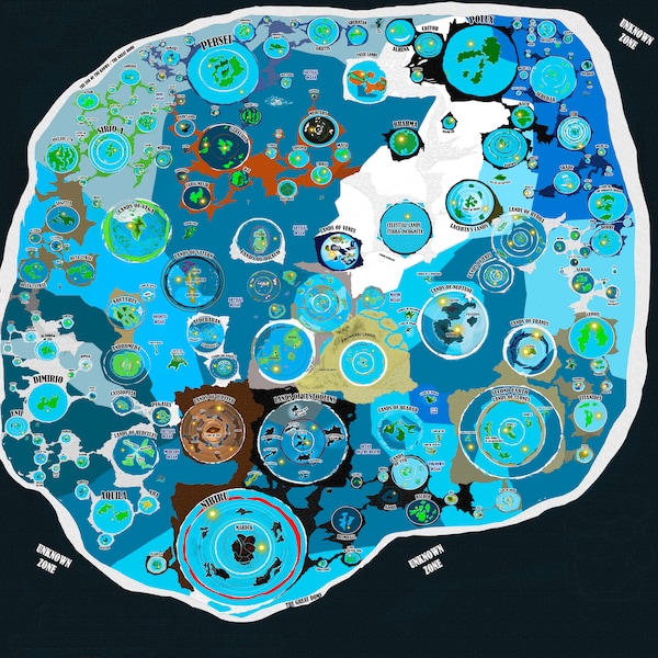 Flat Earth Map Digital - Etsy