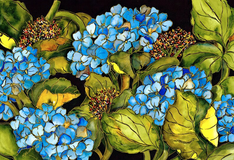 Blue Hydrangea - Etsy