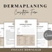 Editable Dermaplaning Consent Form Template, Esthetician Template, Skin ...