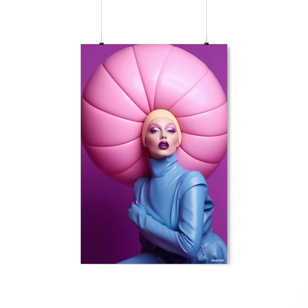 Artistic Drag Queen Poster Art Aesthetic Gift for LGBTQ Admirers ...