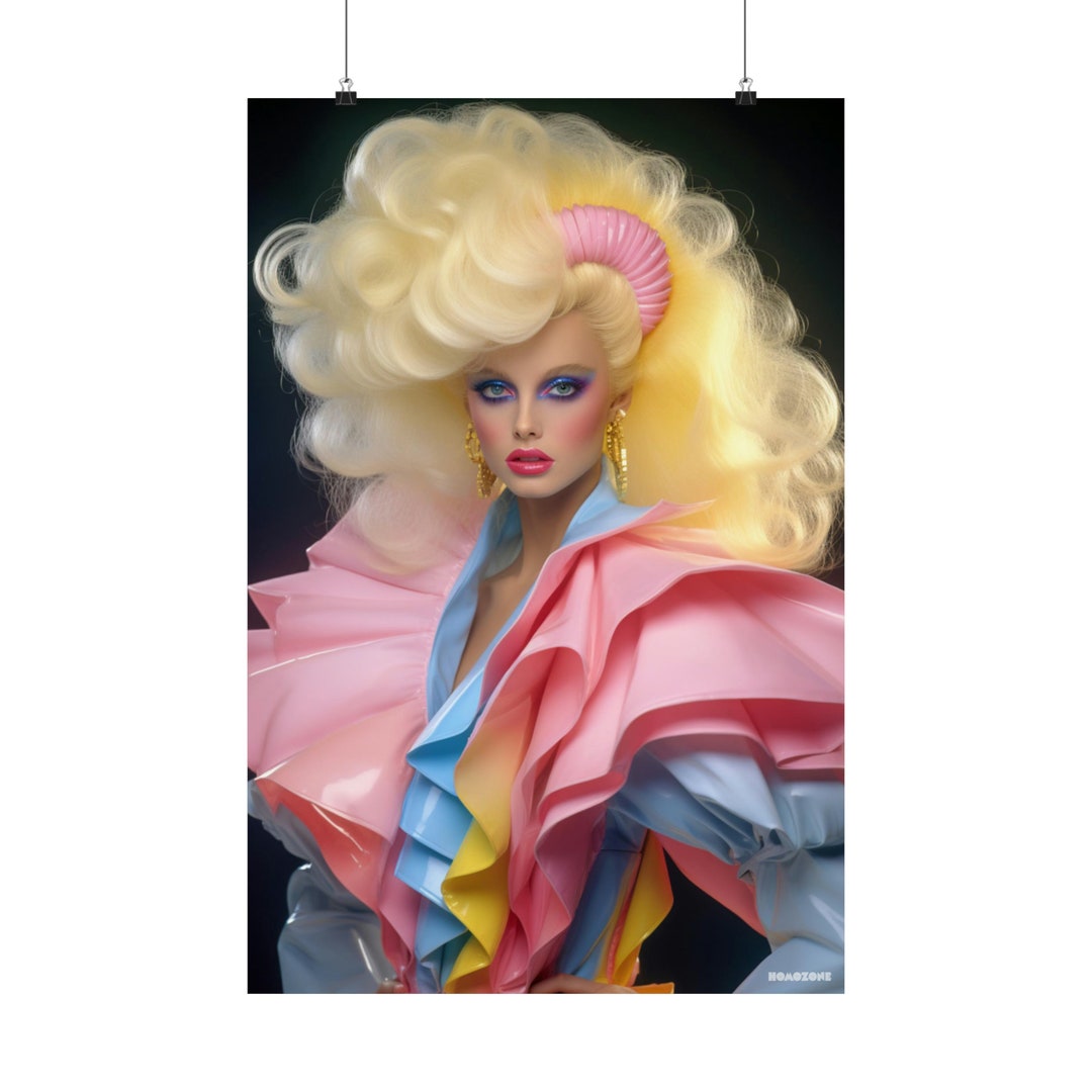 Vibrant and Glamorous Drag Queen Poster Art for Home Decor Premium ...
