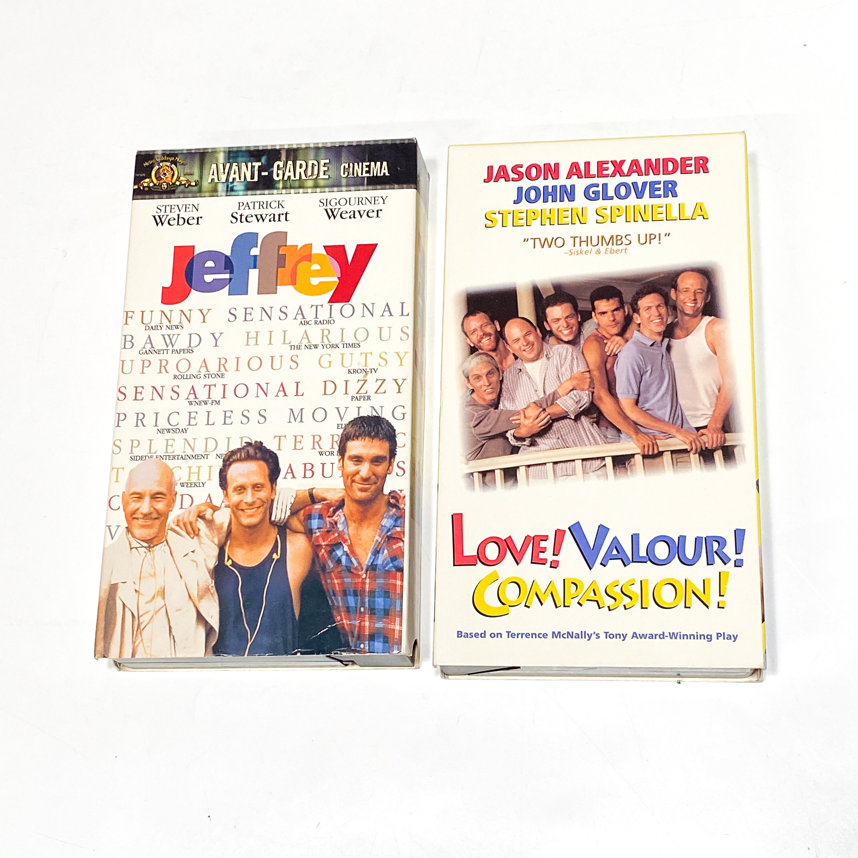 Jeffrey VHS & Love Valour Compassion VHS - Gay Interest Movies - Gay Film Lot of 2 - Very Good ...