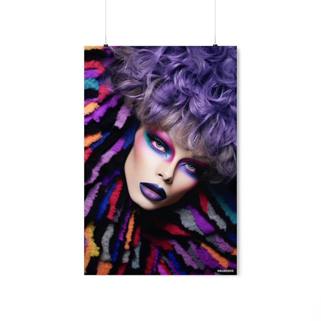 Inclusive Drag Queen Poster Art Celebrate the Diversity and Unity of ...