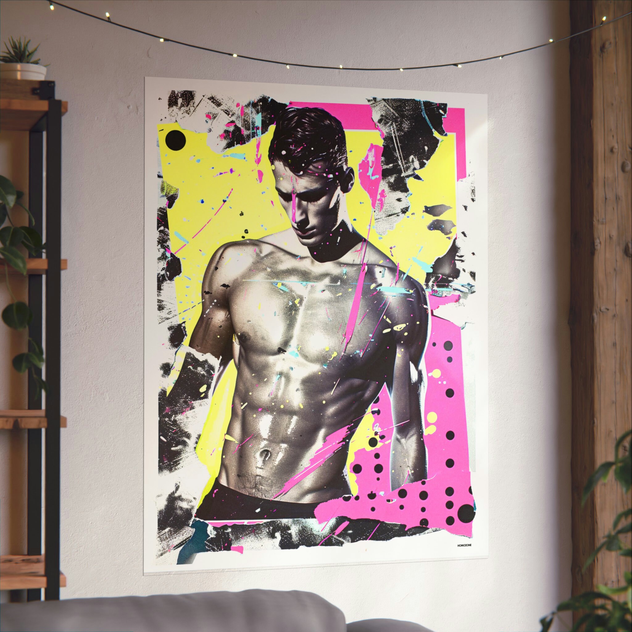 Elevated Elegance Male Form Poster Bold LGBTQ Art Sophisticated Wall ...