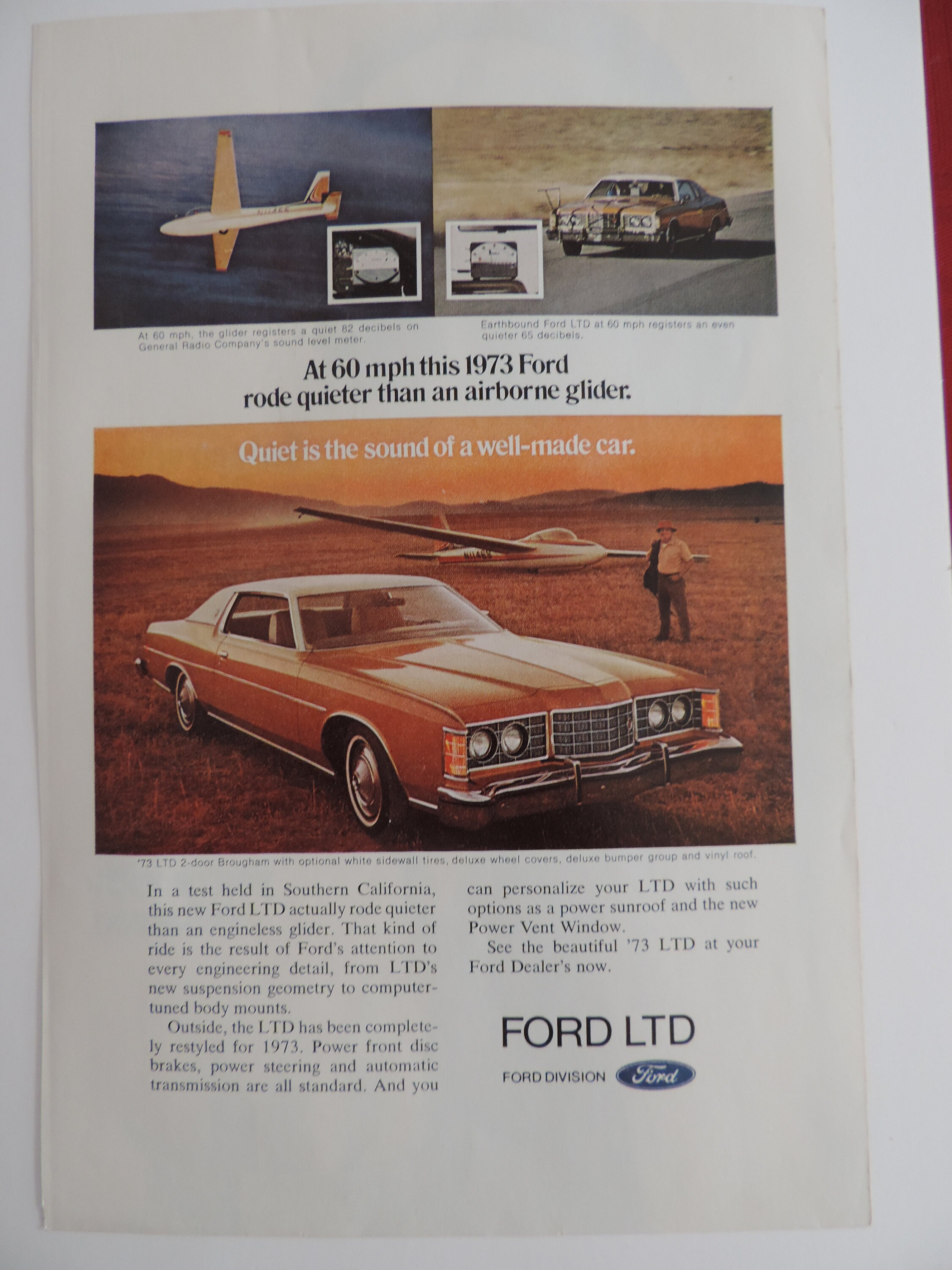 1973 Ford LTD 2-door Brougham Full Page Color Print Ad - Etsy