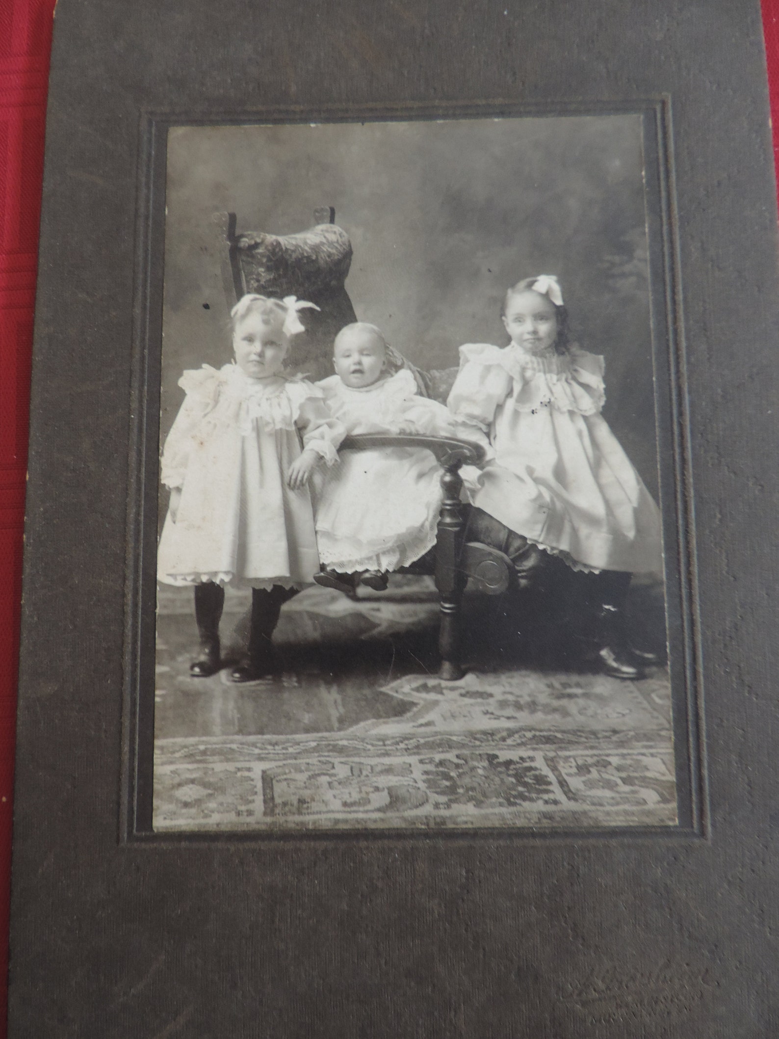 1900s Vintage Black & White Photo of 3 Young Children - Etsy