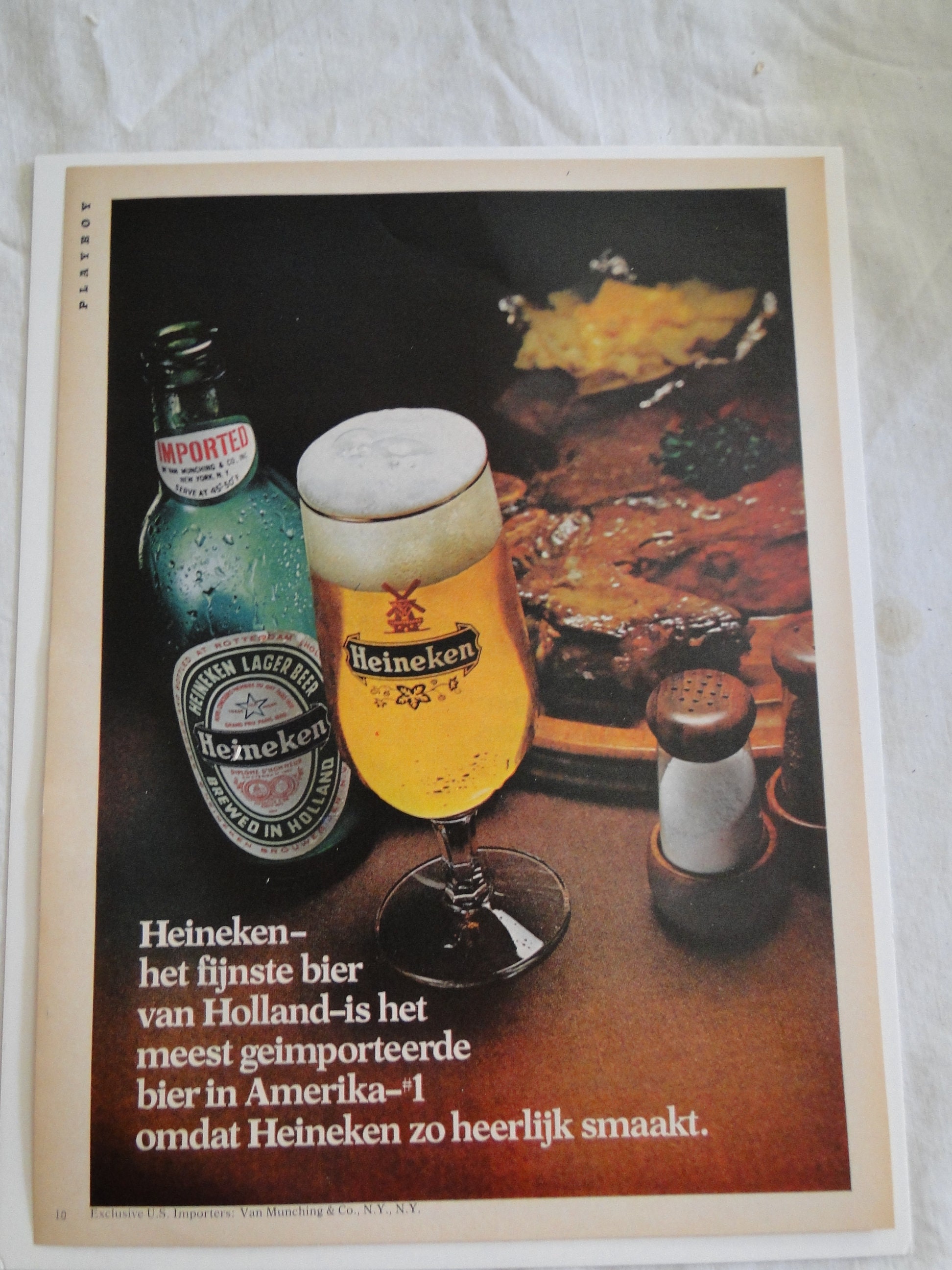 1970s Heineken Beer Full Page Color Print Ad - Etsy