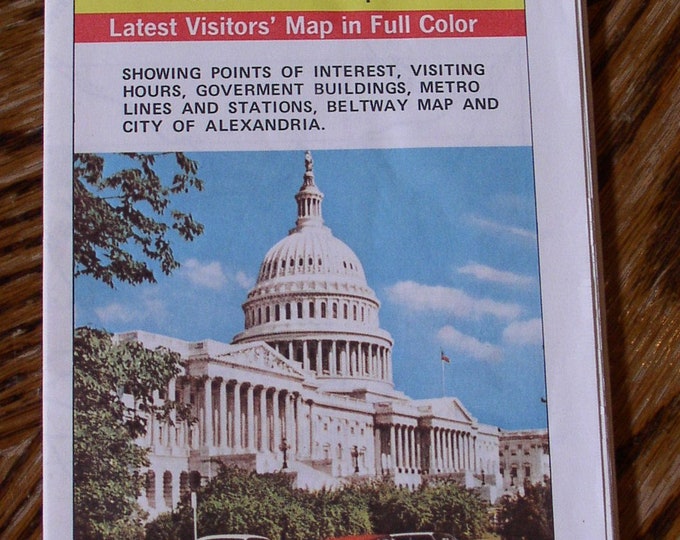 1970s Tourist Map of WASHINGTON D.C. the Nation's Capital - Etsy