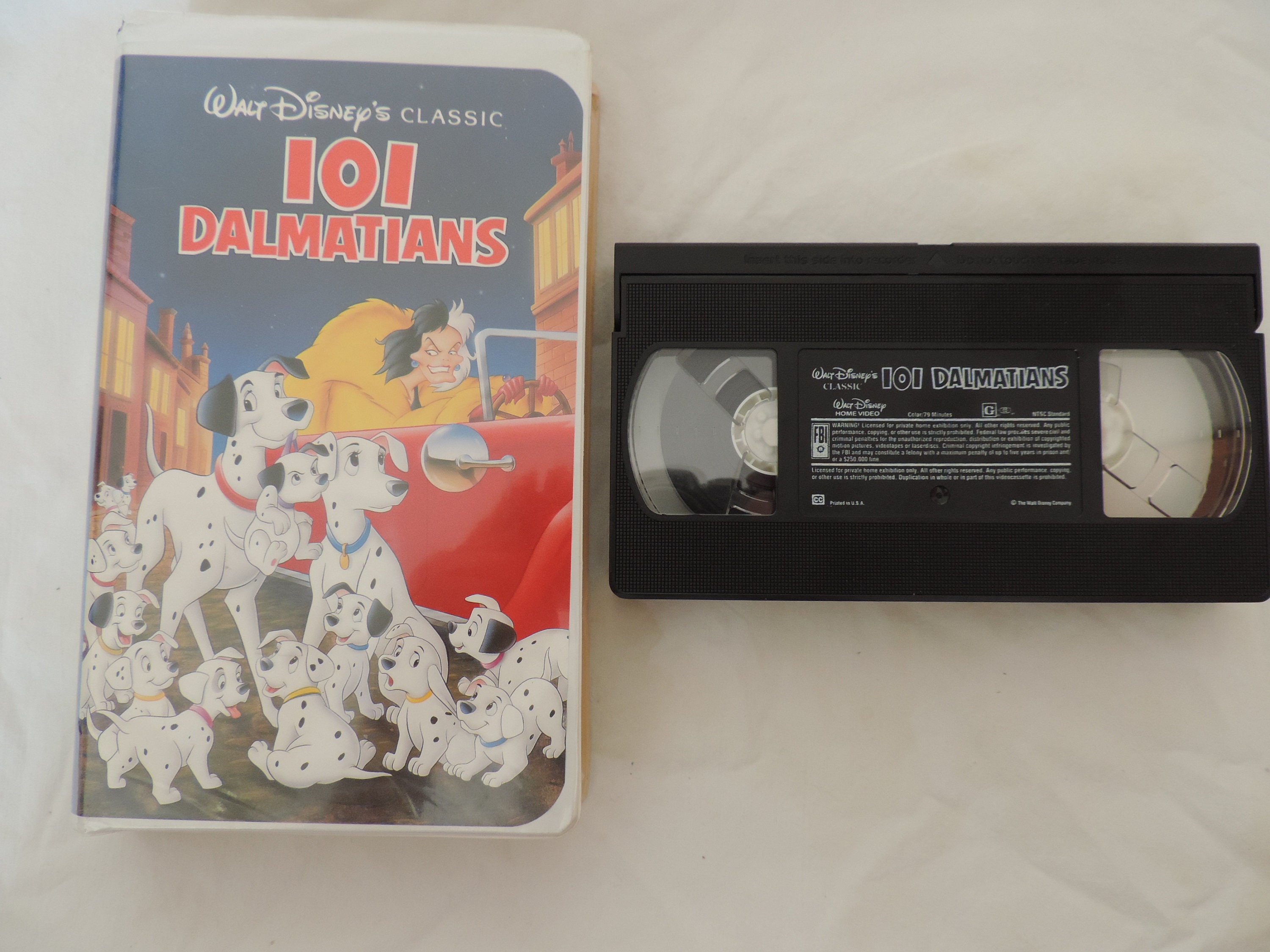 Walt Disney Classic Animated VHS Video - 101 Dalmations - Etsy