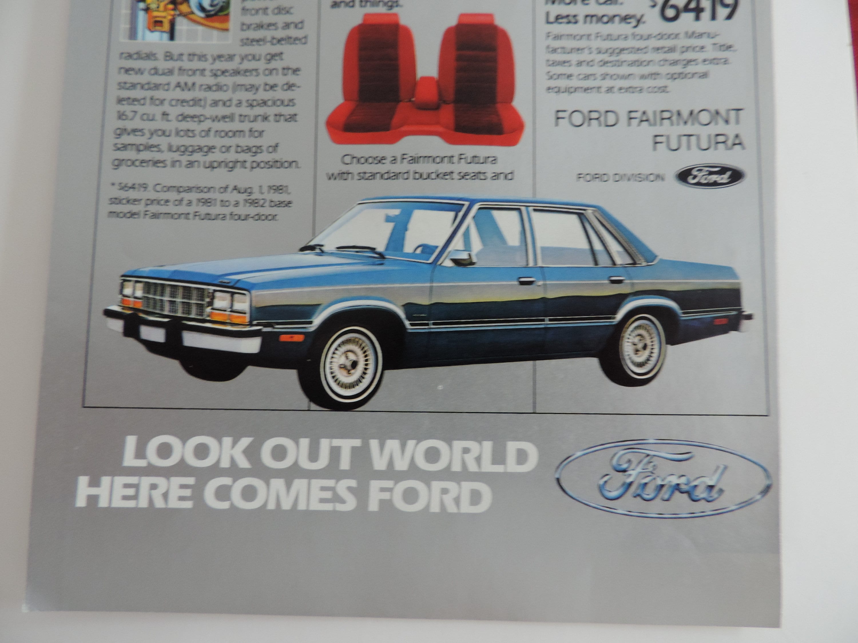 1982 Ford Fairmont Futura Full Page Color Print Ad - Etsy