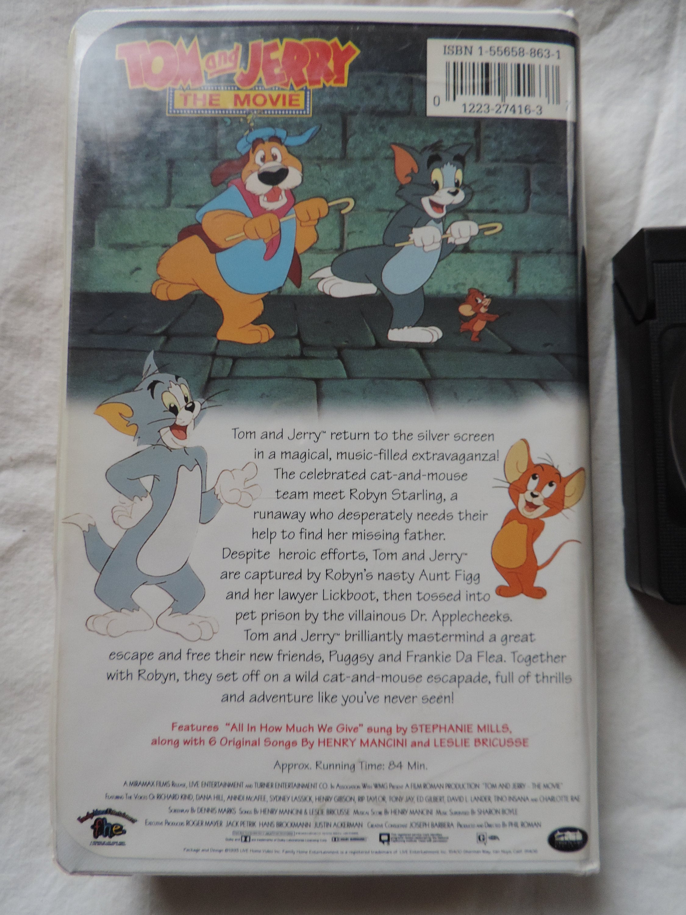 VHS Animated Video Tom and Jerry: the Movie - Etsy