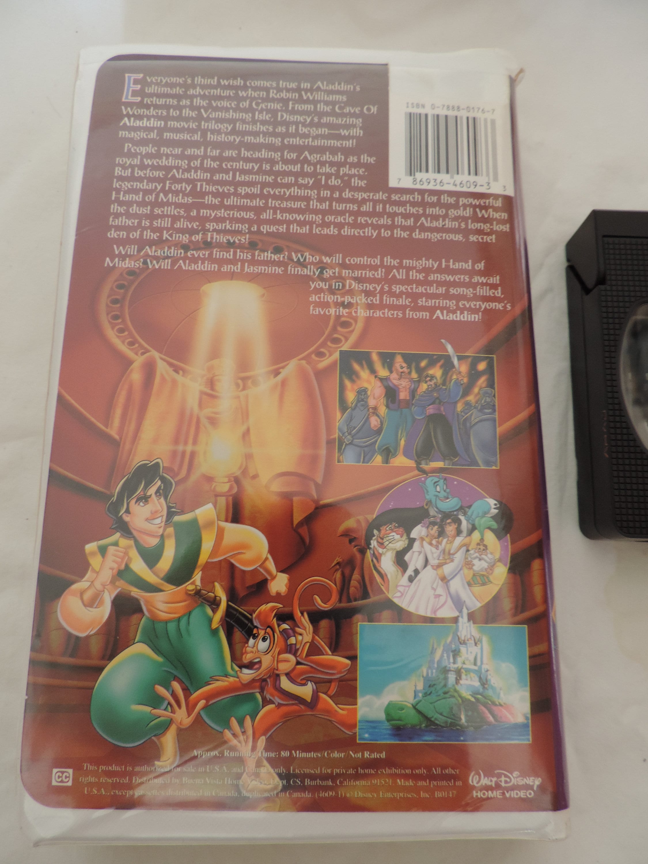 Disney's Animated VHS Video - Aladdin and the King of Thieves - Etsy