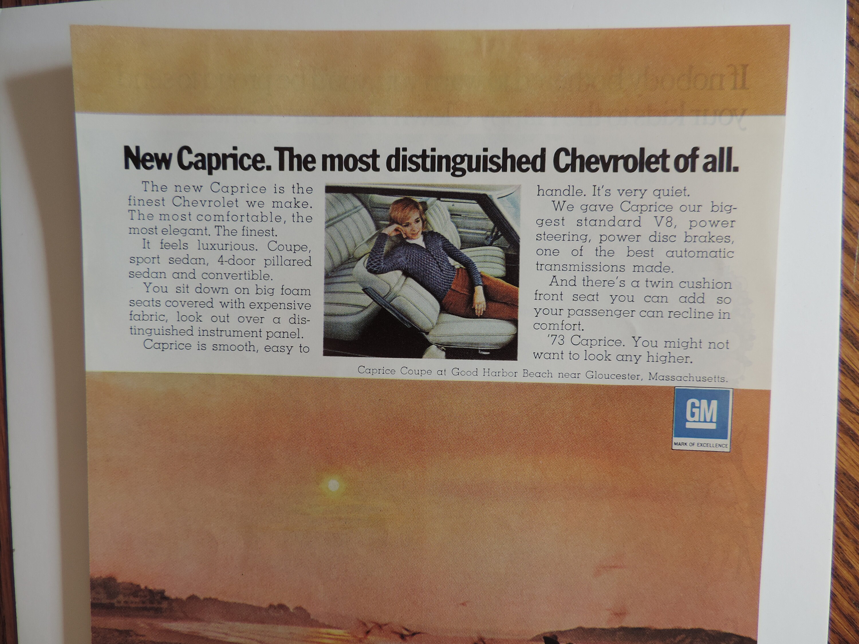 1973 Chevrolet Caprice Coupe Full Page Color Print Ad - Etsy