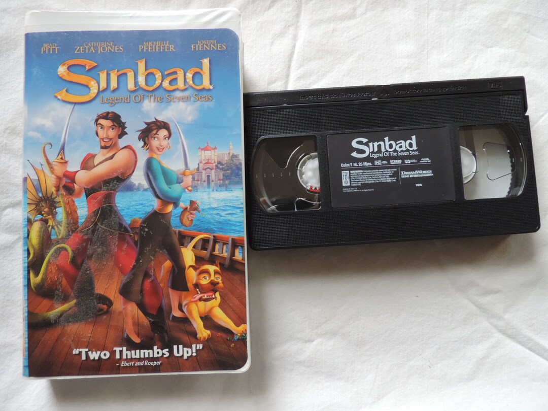 VHS Animated Video - Sinbad: Legend of the Seven Seas - Etsy