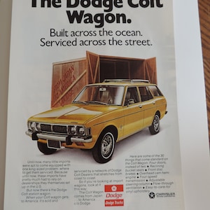 1973 Dodge Colt Station Wagon Full Page Color Print Ad - Etsy