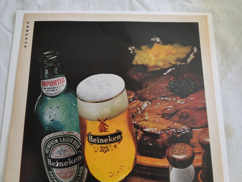 1970s Heineken Beer Full Page Color Print Ad - Etsy