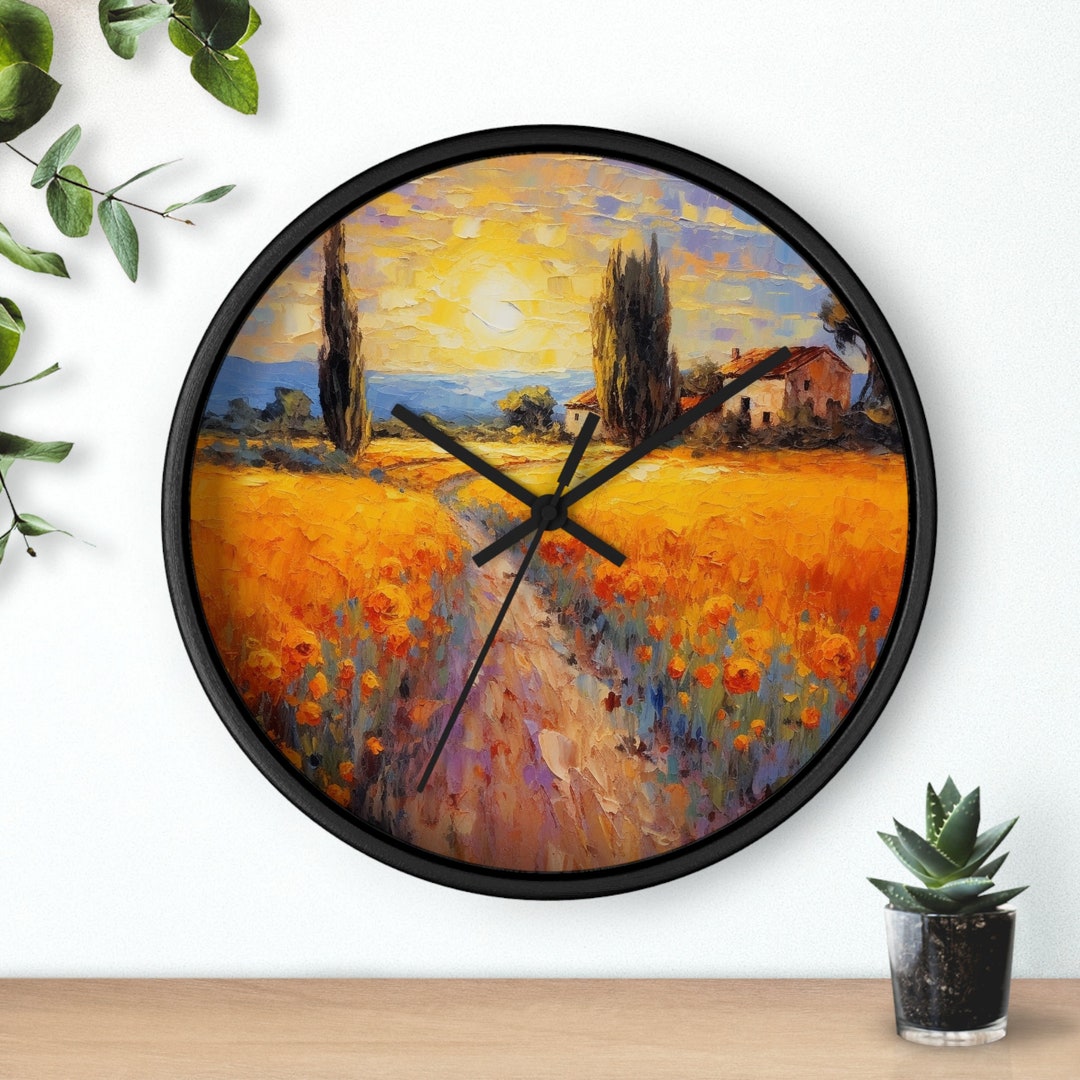 Italian Countryside Wall Clock - Etsy