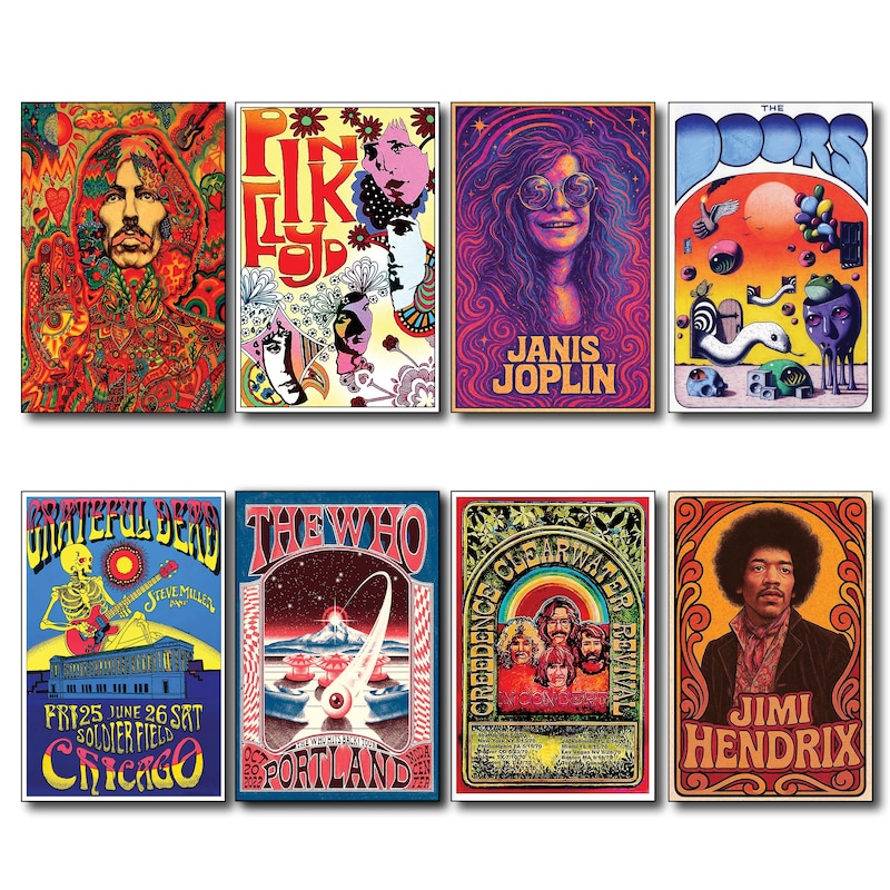 60s Psychedelic Posters - Etsy