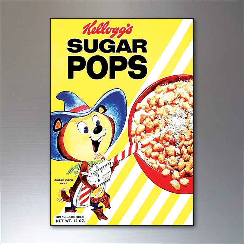 Vintage Cereal Box Fridge Magnets Set of 8 Large Retro Reproduction ...