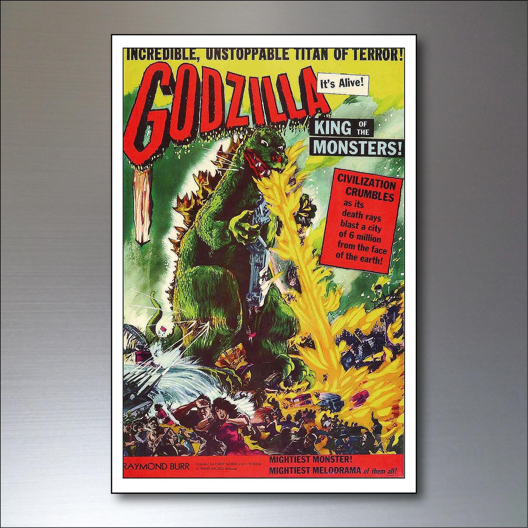 Vintage Godzilla Film Poster Fridge Magnets - Set of 8 - Etsy