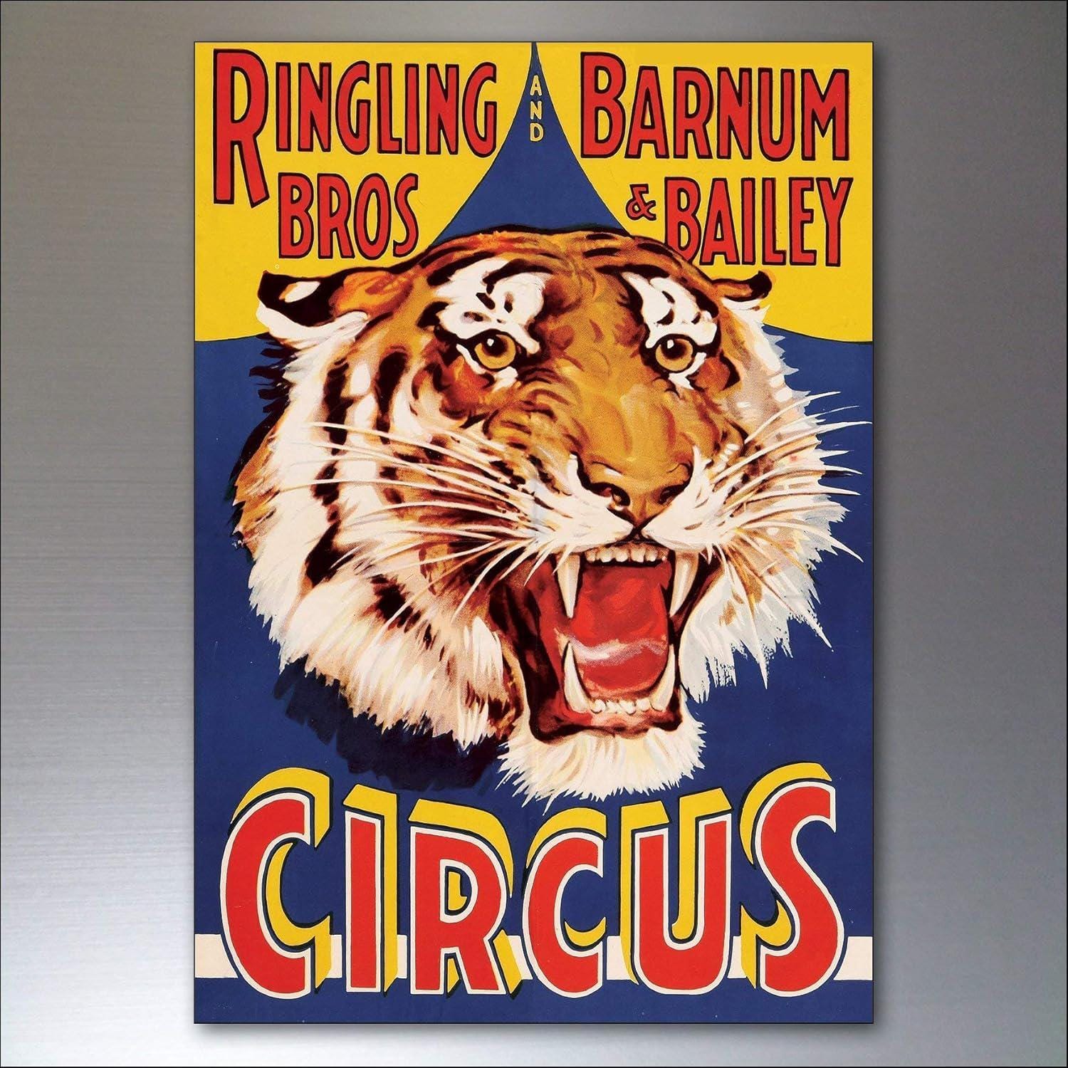 Vintage Circus and Performance Posters Fridge Magnets Set of 8 Magnets ...