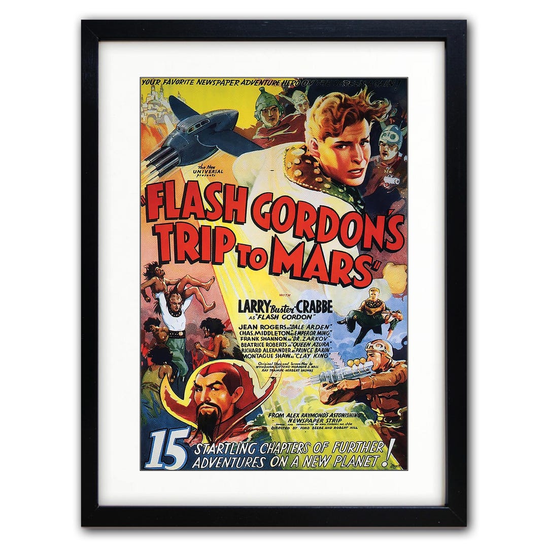 Flash Gordon Vintage Film Art Poster Promotional Movie Poster Print - Etsy