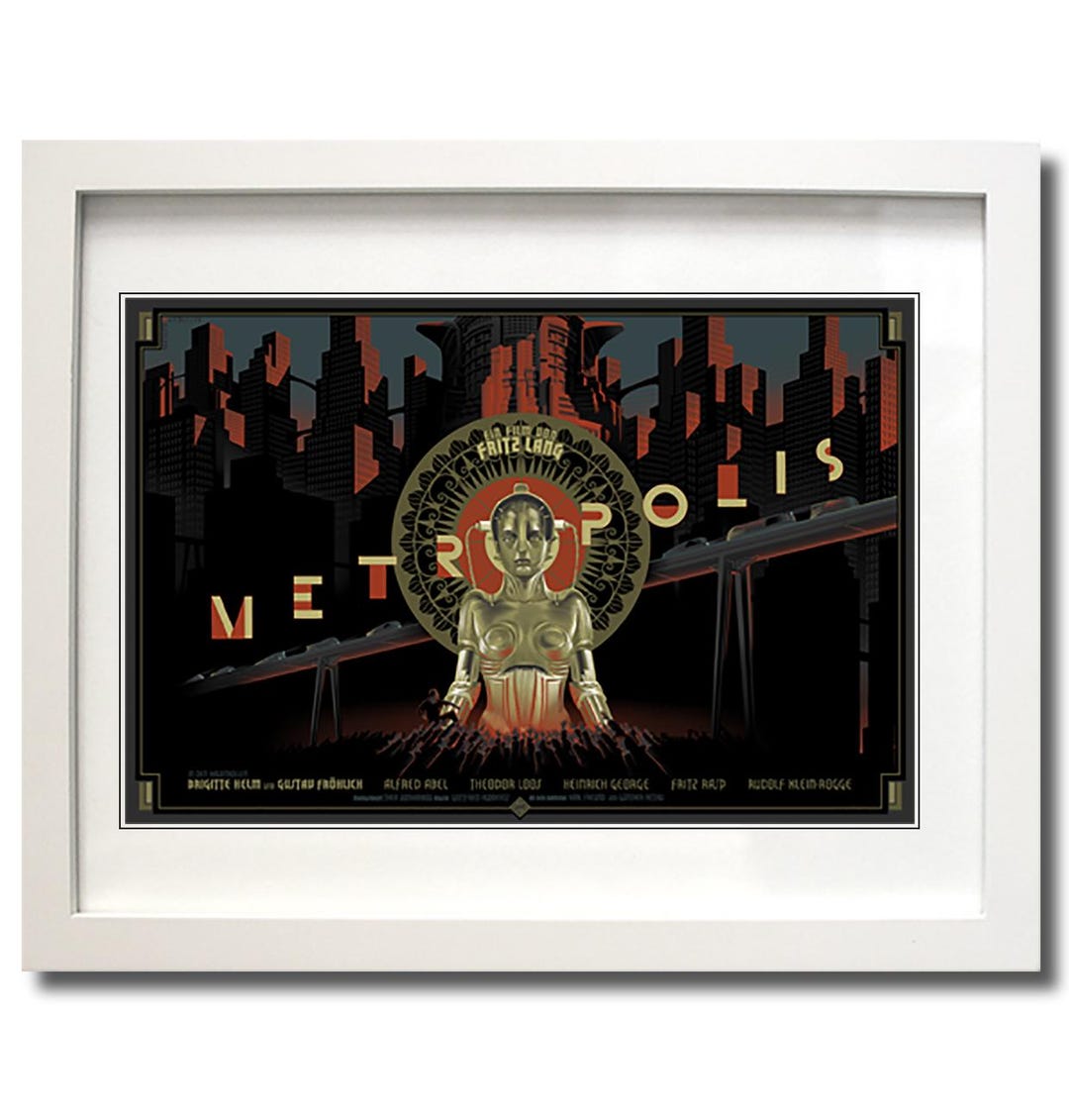 Metropolis Film Poster Luxury Print From Fritz Lang's Vintage 1927 ...