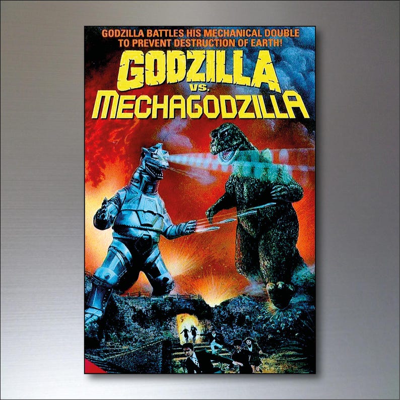 Vintage Godzilla Film Poster Fridge Magnets - Set of 8 - Etsy