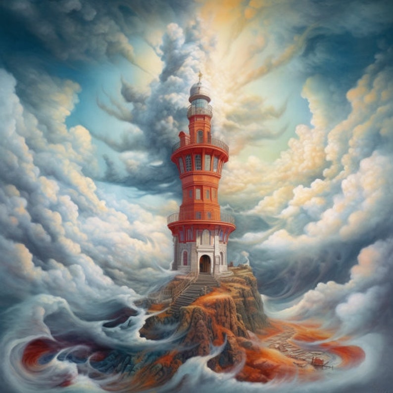 Lighthouse, Printable Wall Art, Digital Prints, Wall Art, Digital Art ...