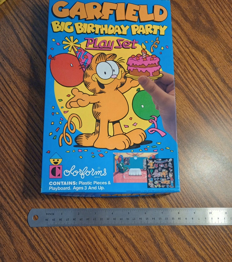 Vintage Colorforms Garfield Big Birthday Party Play Set Unused - Etsy