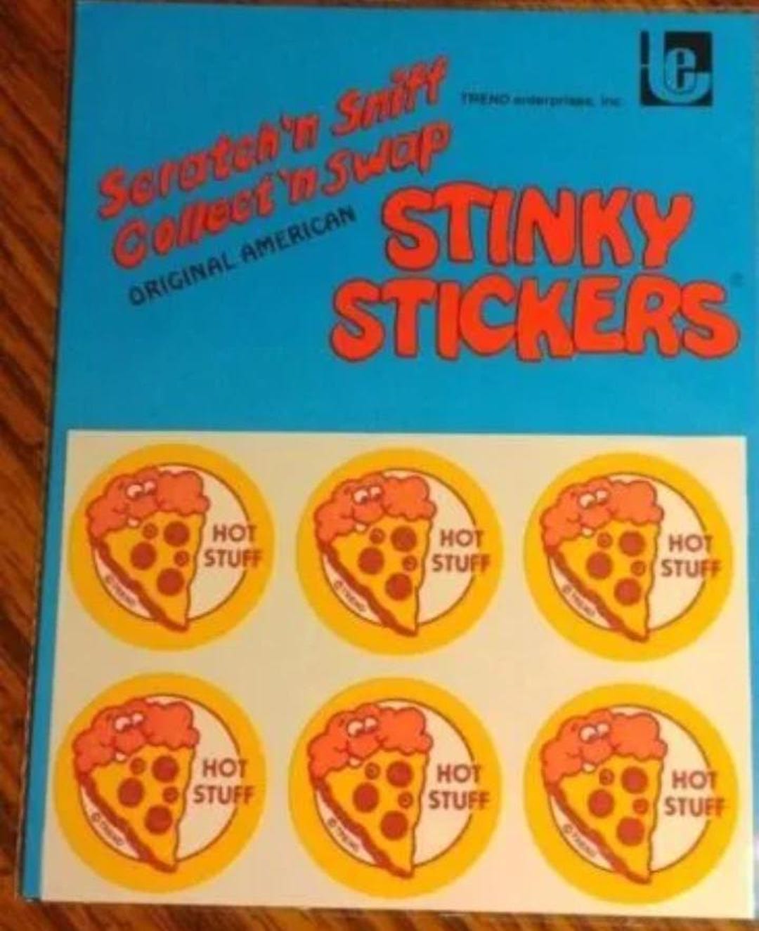 Vintage TREND Stinky Stickers Scratch 'n Sniff Pizza Hot Stuff NEW ...