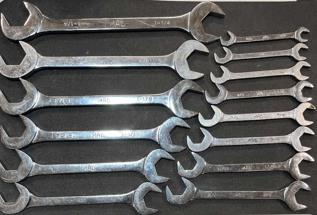 Mac 14 Piece Set 4 Way Angle Head Wrenches SAE 7/161 1/4 - Etsy