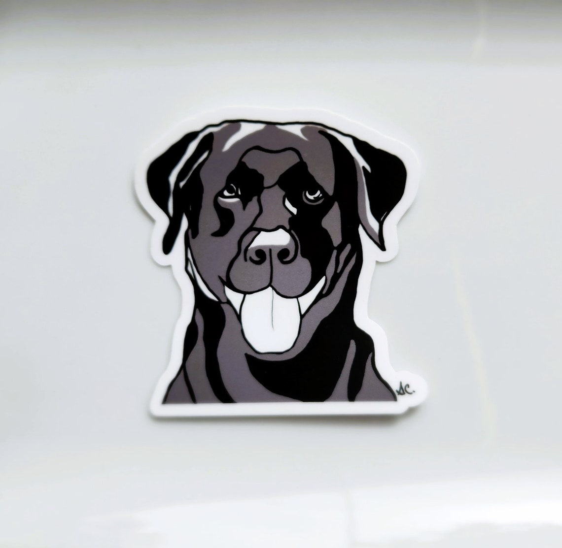 Black Lab Sticker - Etsy
