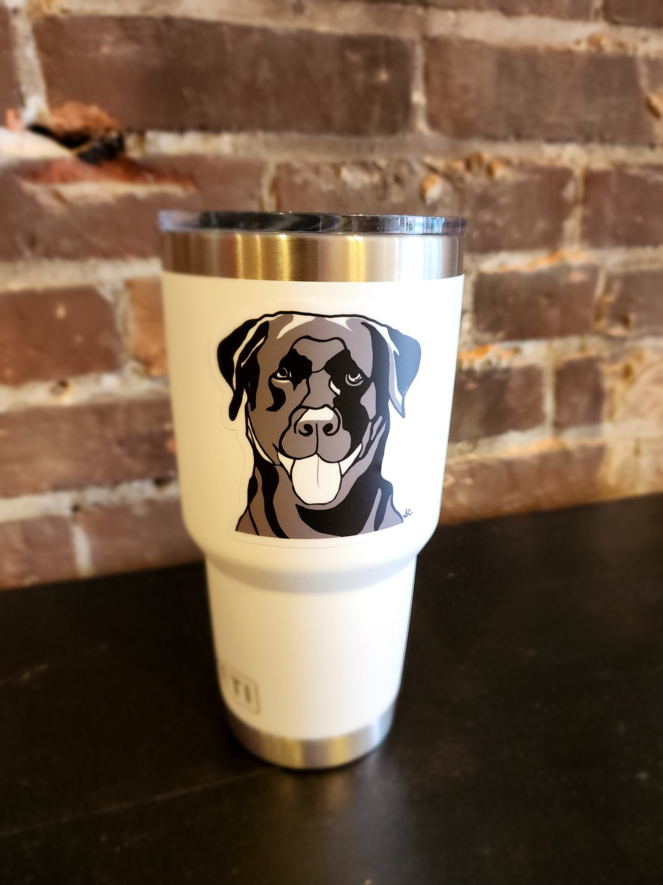 Black Lab Sticker - Etsy