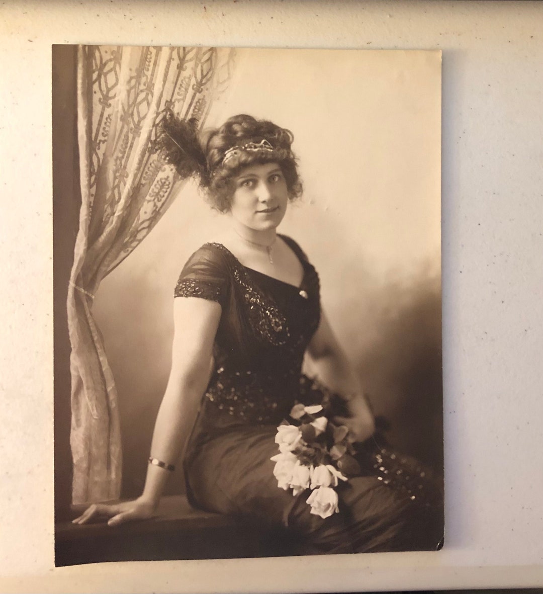 1910s Vintage Portrait of Singer Edith Hallett Frank - Etsy