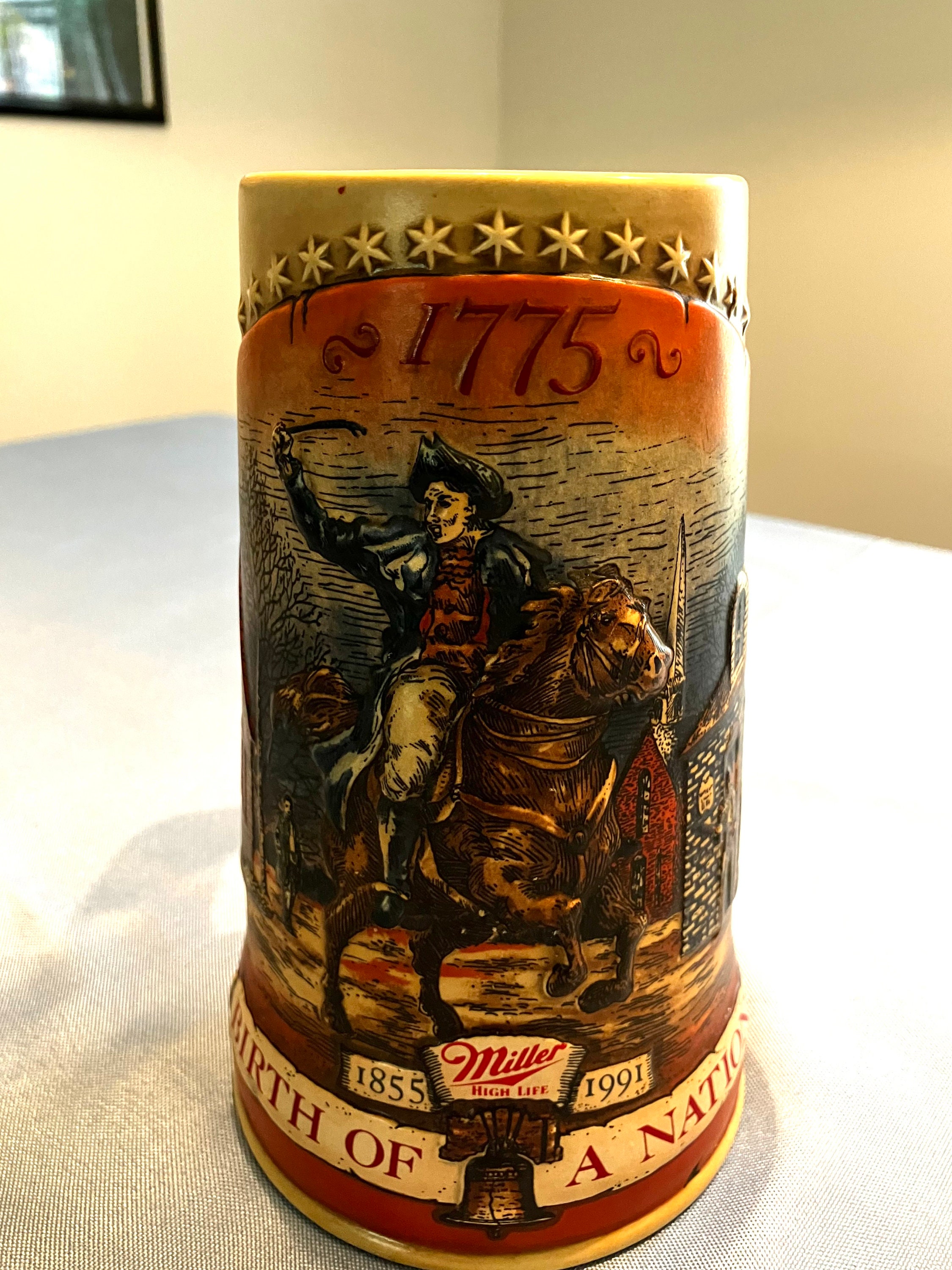 Miller High Life Birth of a Nation Beer Stein, 193749 1991 First in a Series of Four - Etsy