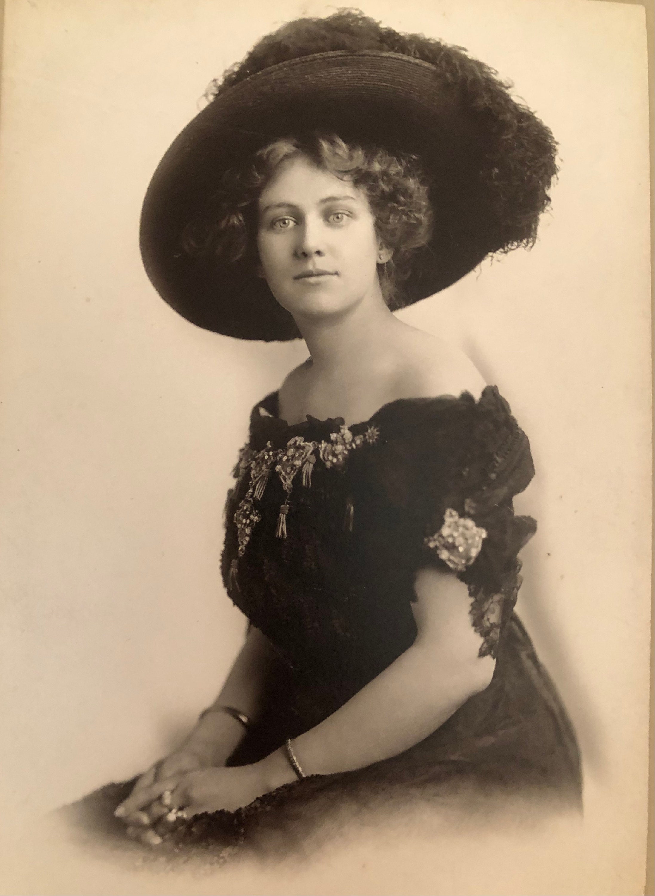 1908 Portrait of Singer, Edith Hallett Frank Dimick Antique Photograph ...