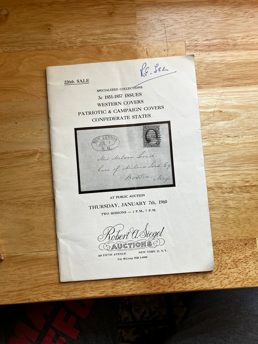 1960 Auction Catalogue for Western Covers, Patriotic & Campaign Covers ...