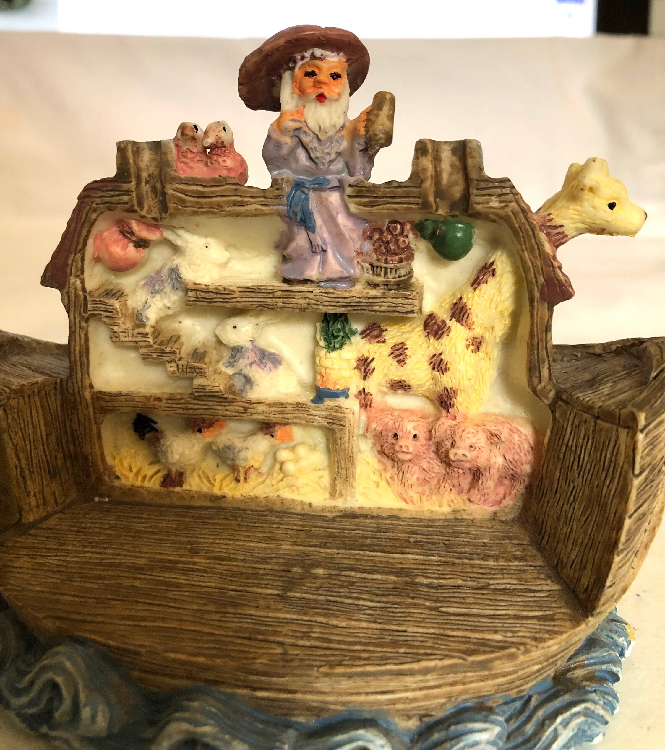 Noah's Ark Hinged Door Opens to Paired Animals Inside Ark - Etsy