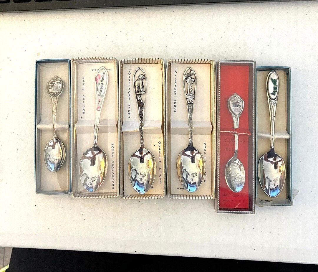 Vintage Souvenir Spoons - Gardens, Parks - Busch, Bellingrath ...