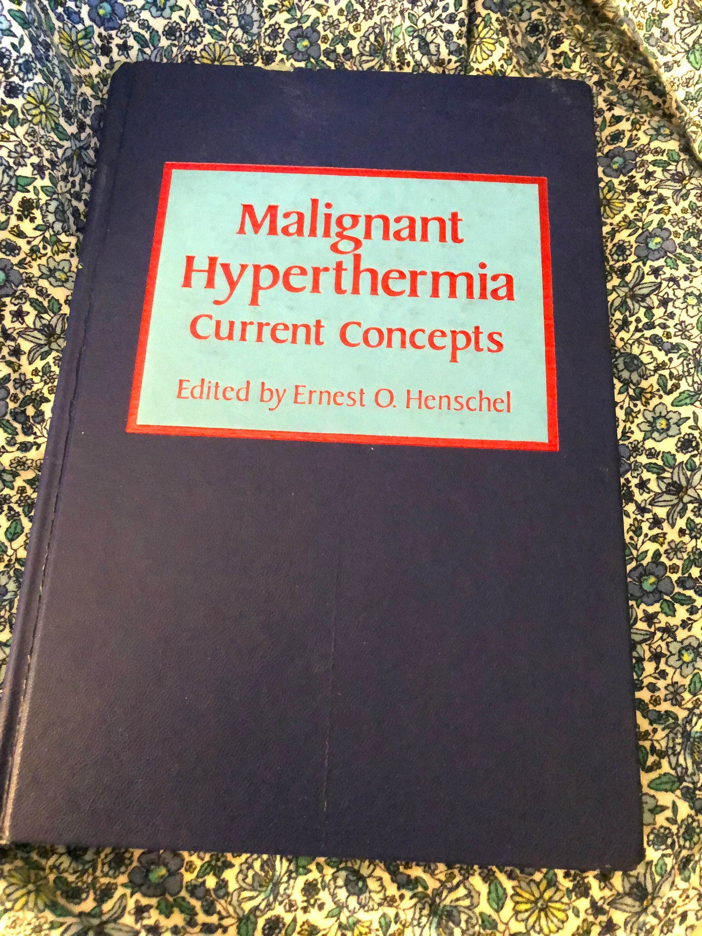 Malignant Hyperthermia Current Concepts 1977 Edited by - Etsy