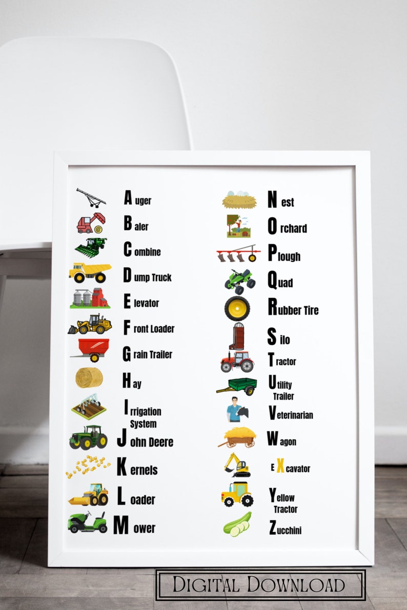 Farm Abcs - Etsy