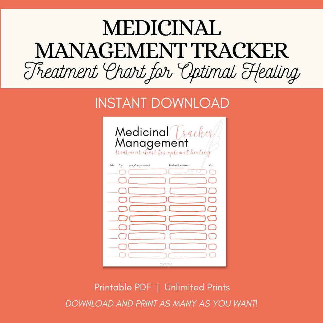 Adult Illness Tracker Health Record Pain Management - Etsy