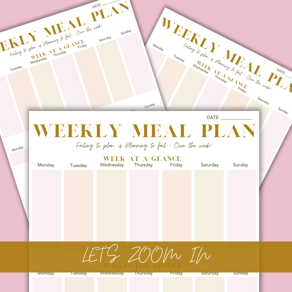 Do It Bundle the Checklist, Weekly Meal Plan, My Chore Chart, Project ...