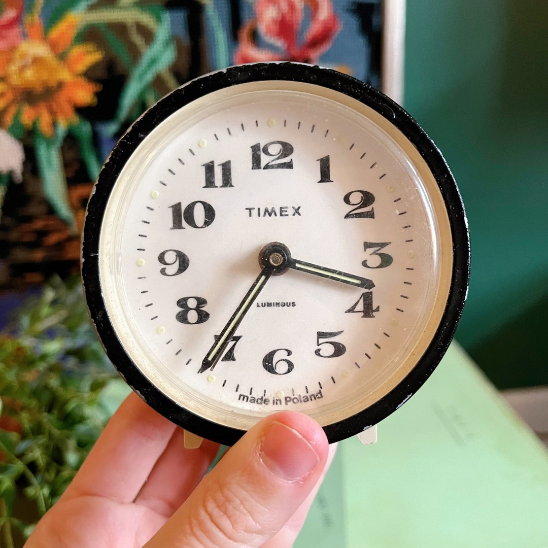 Vintage Timex Metal Alarm Clock - Etsy