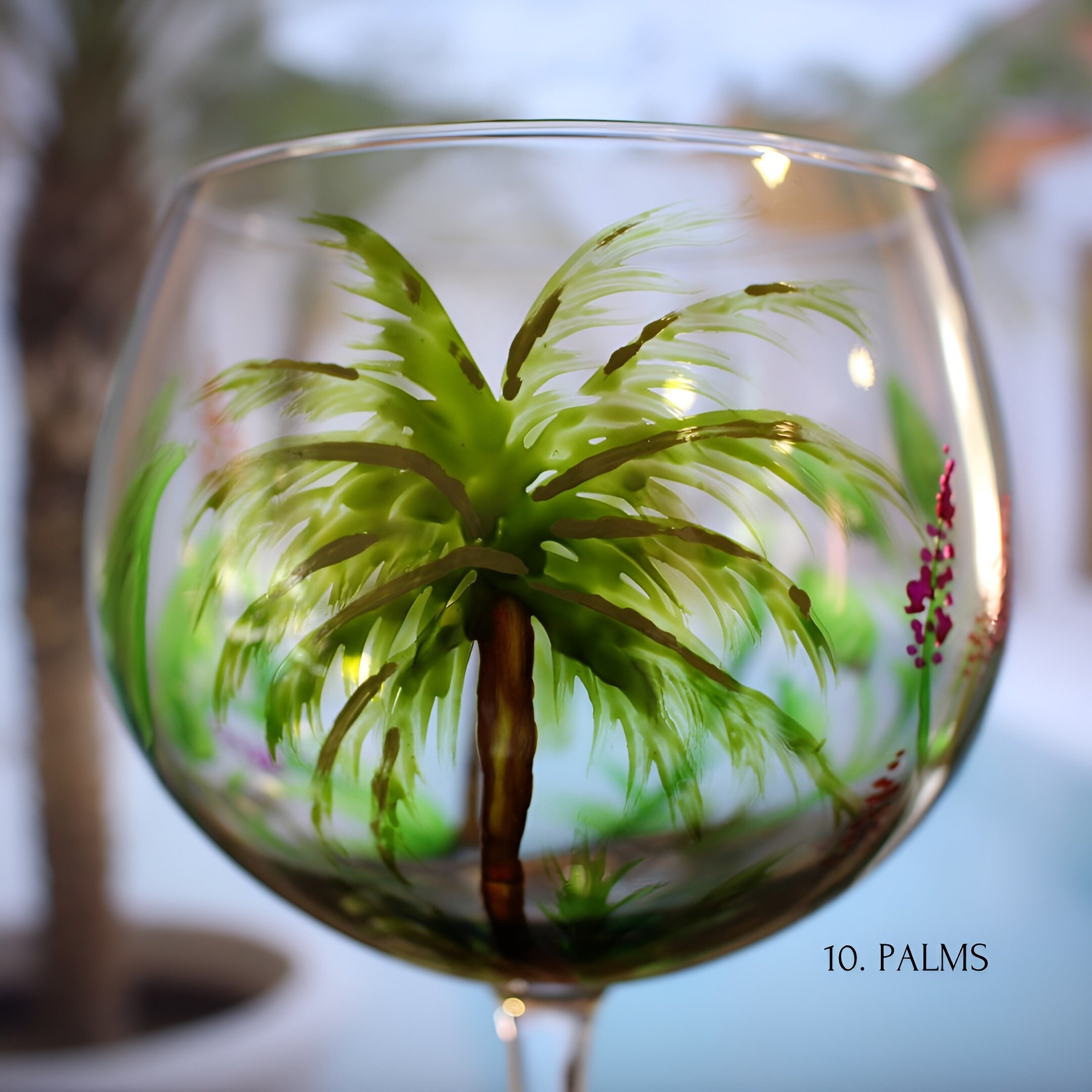 Hand-painted Tropical Gin Glasses - the Perfect Gift for Nature Lovers ...